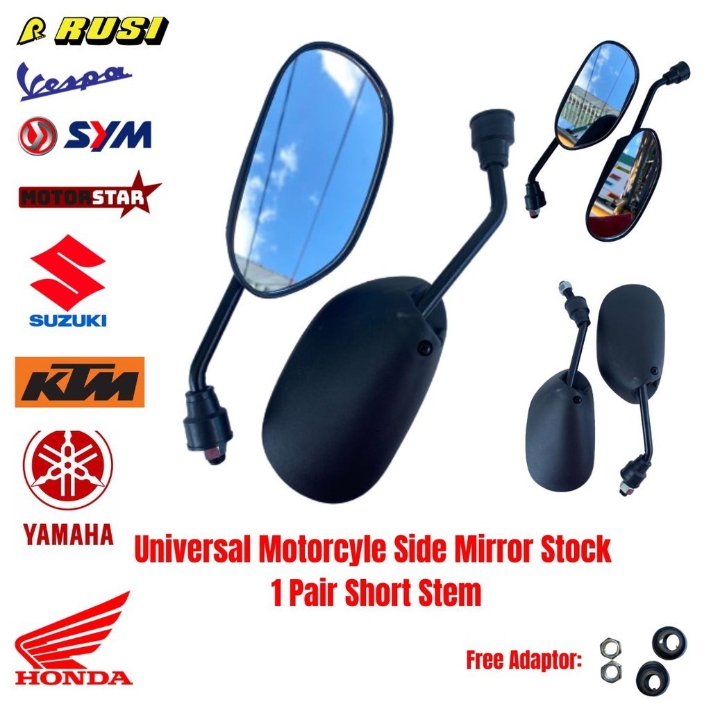 Motorstar Star-X155 IIA |Universal Motorcyle Side Mirror Stock 1 Pair ...