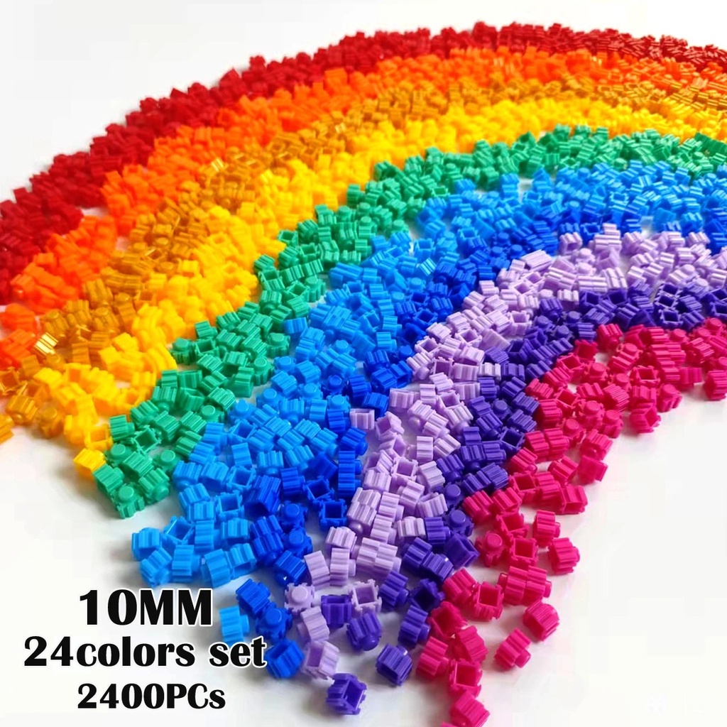 2024.seckill 2400PCs Educational Pixel 10mm Building Kids Small Puzzle ...