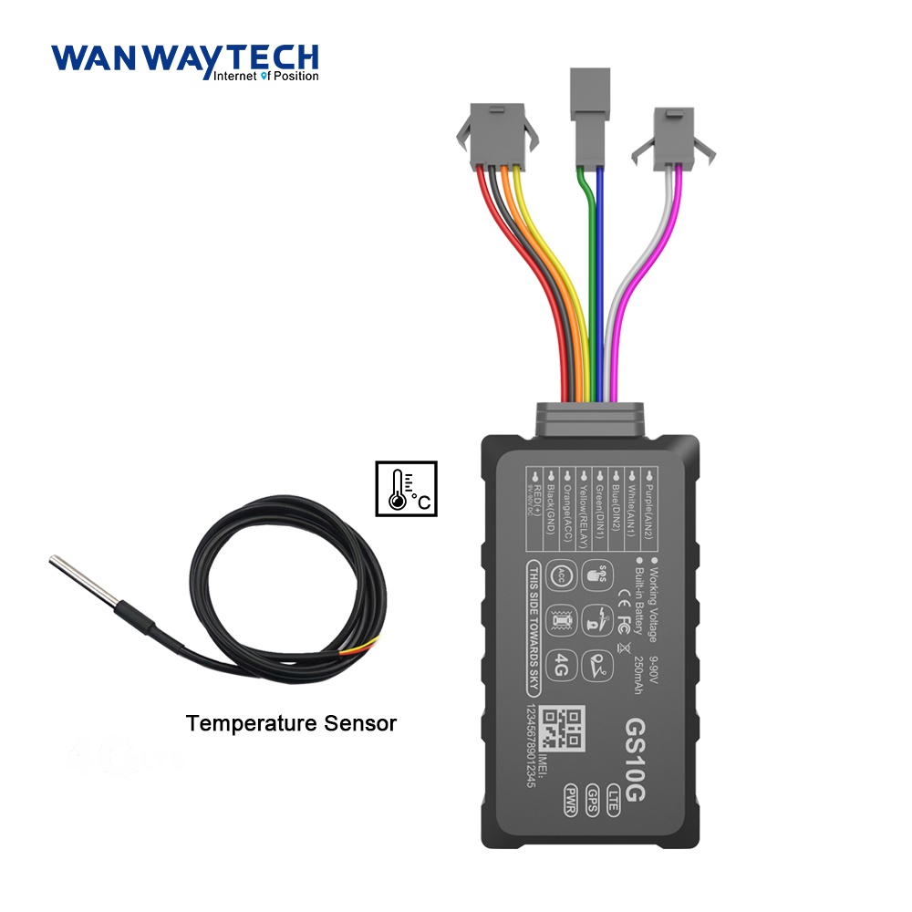 4G Car Tracker with Temperature Sensor For Motorcycle Truck Fleet ...