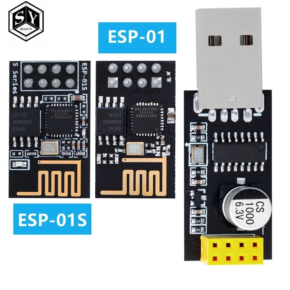 Esp01 Programmer Adapter Uart Gpio0 Esp 01 Adaptaterr Esp8266 Ch340g Usb To Esp8266 Serial
