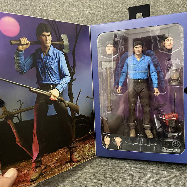 6WRB NECA 7 Inch The Evil Dead Ash Action Figure Ultimate 40th Anniversary Movable Joints Clle ...