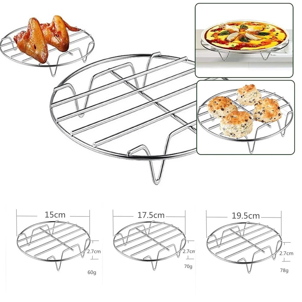 Air Fryers Accessories Stainless Steel Cooking Steaming Racks for ...