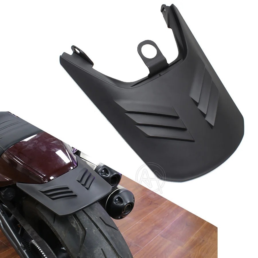 Motorcycle Black Stretched Rear Fender Extension For Harley Sportster S ...
