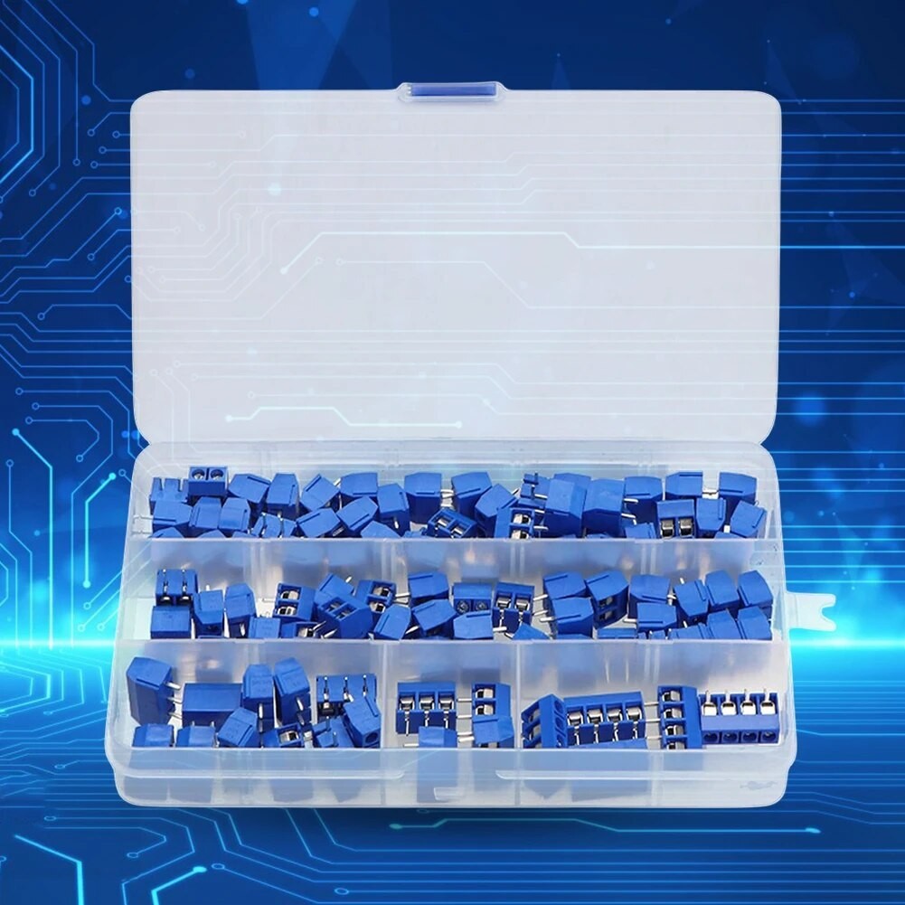 100Pcs KF301-2P KF301-3P KF301-4P Spliceable PCB Terminal Block Connector 2 Pin 3 Pin 4Pin 5mm ...