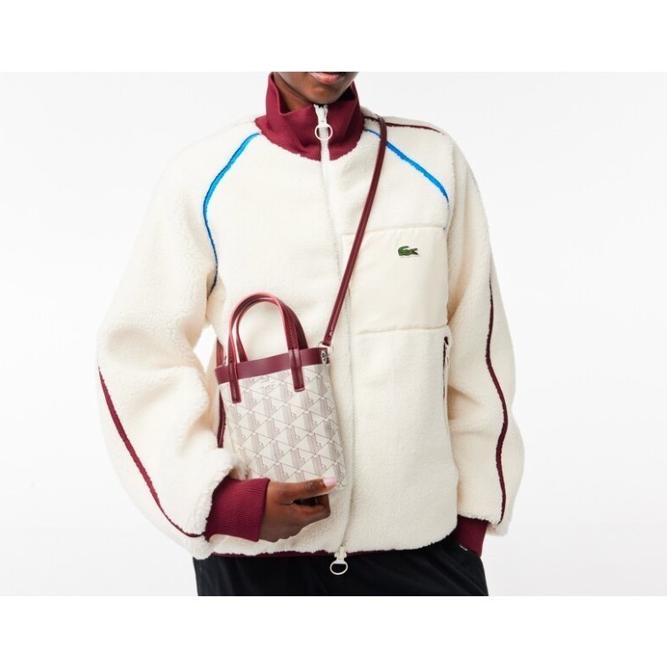 AUTHENTIC/ORIGINAL Lac0st Women's Canvas Monogram Mini Tote Mono Bag ...