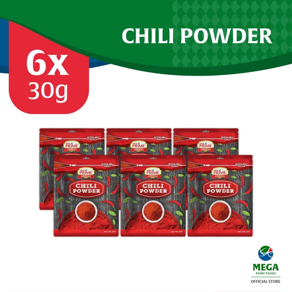 Mega Prime Choices Chili Powder 30G By 6'S | Shopee Philippines