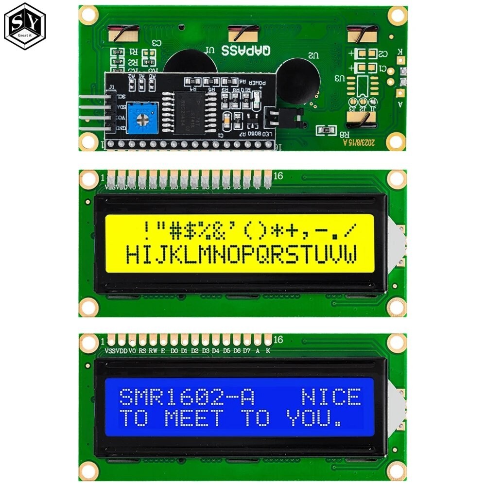 LCD1602+I2C LCD 1602 module Blue/Green screen PCF8574 IIC/I2C LCD1602 ... LCD1602+I2C LCD 1602 module Blue/Green screen PCF8574 IIC/I2C LCD1602 ...