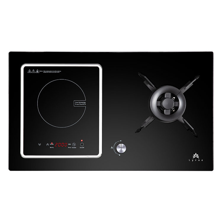 Lyroe Built-In 2 Burners Detachable Smooth Electric Ceramic Gas Stove ...