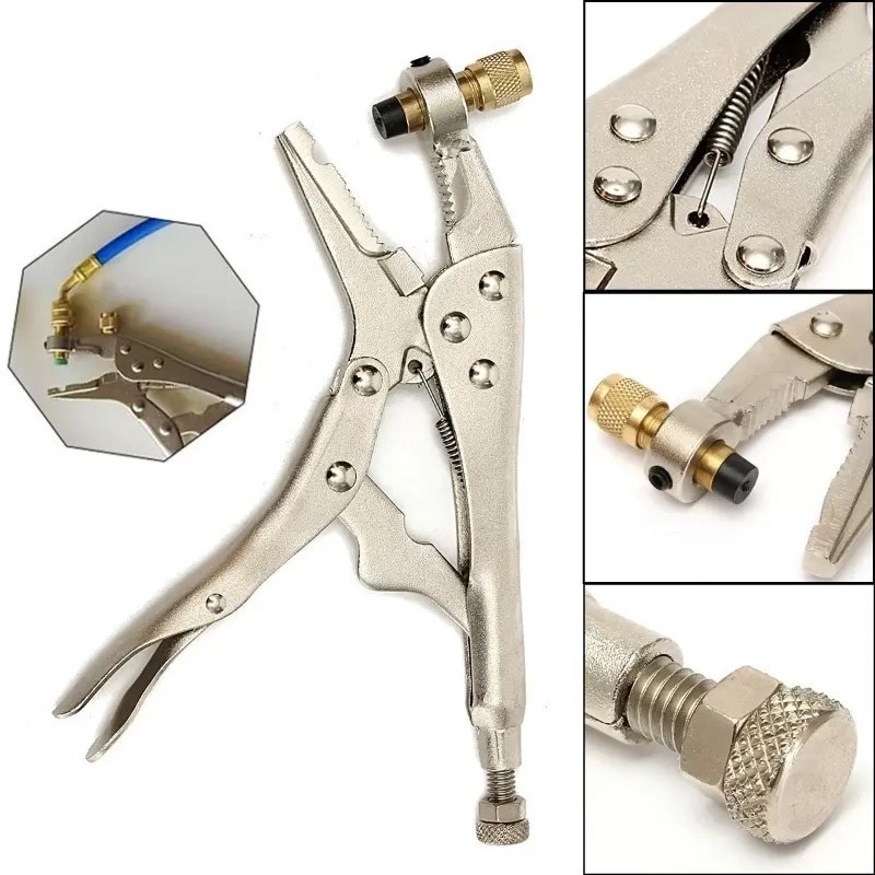 Refrigerant Recovery Clamp Air Conditioner Tube Locking Plier Refilling ...