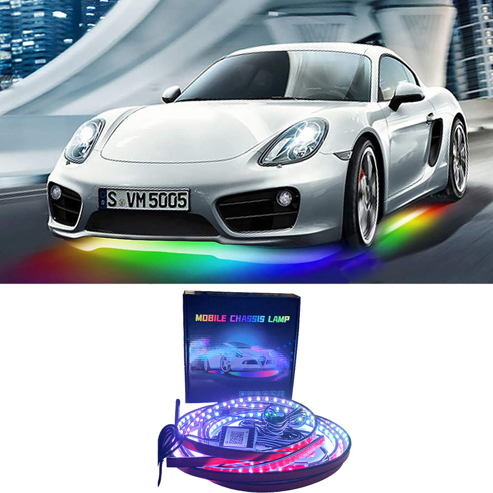 Car Underglow Lights 6 Pcs Bluetooths Car Ambient Light with Dream ...
