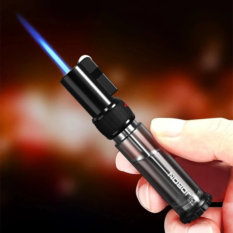 2024 New Jobon Jet Flint Windproof Gas Torch Lighter Inflated Butane ...