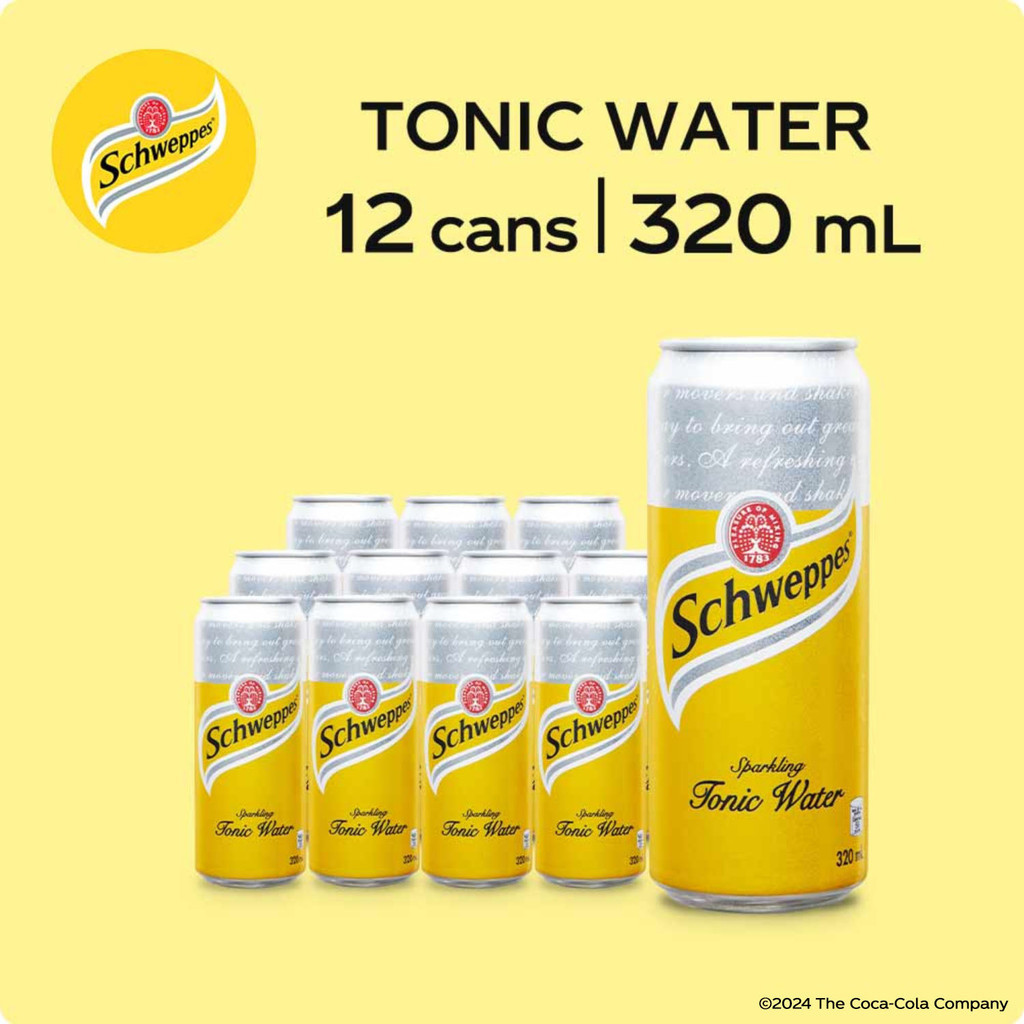 Schweppes Tonic Water 320mL - Pack of 12 | Shopee Philippines