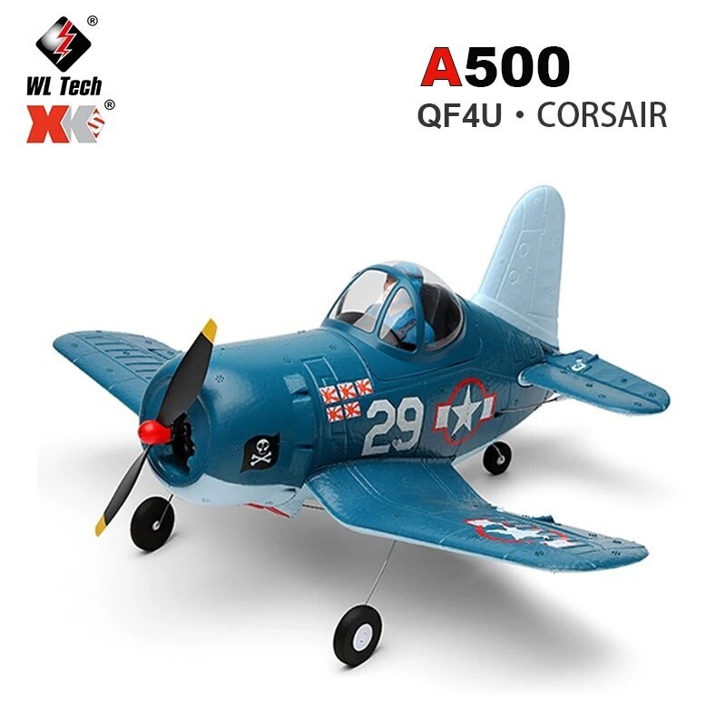 WLtoys XK A500 RC Airplane QF4U Fighter Four-Channel Machine A250 A200 Remote Control Planes 6G ...