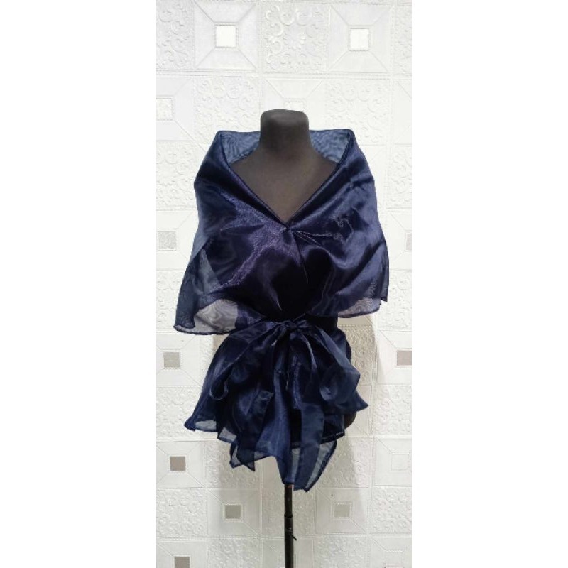 Filipiniana Wrpa around panuelo Plain Navy Blue | Shopee Philippines