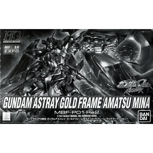 GUNPLA EXPO 2013 HG 1/144 Gundam Astray Gold Frame Amatsu Mina Plated ...