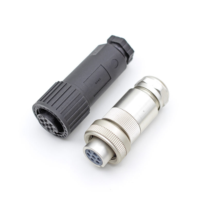 Moog Proportional Valve Connector 7pin Solenoid Valve Connector Plug ...