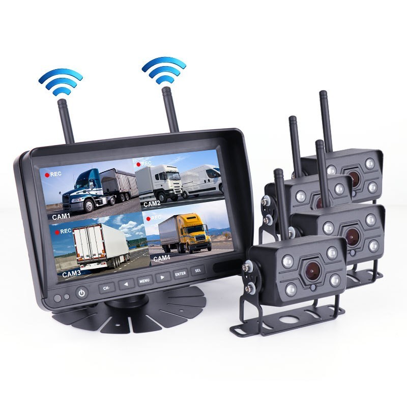 Optimal Safety with 7-Inch HD 4-Channel Wireless Camera Kit: AHD ...