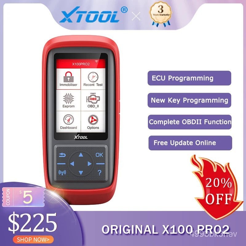 XTOOL X100 PRO2 Auto Key Programmer Reset ECM & Immobilizer Car ...