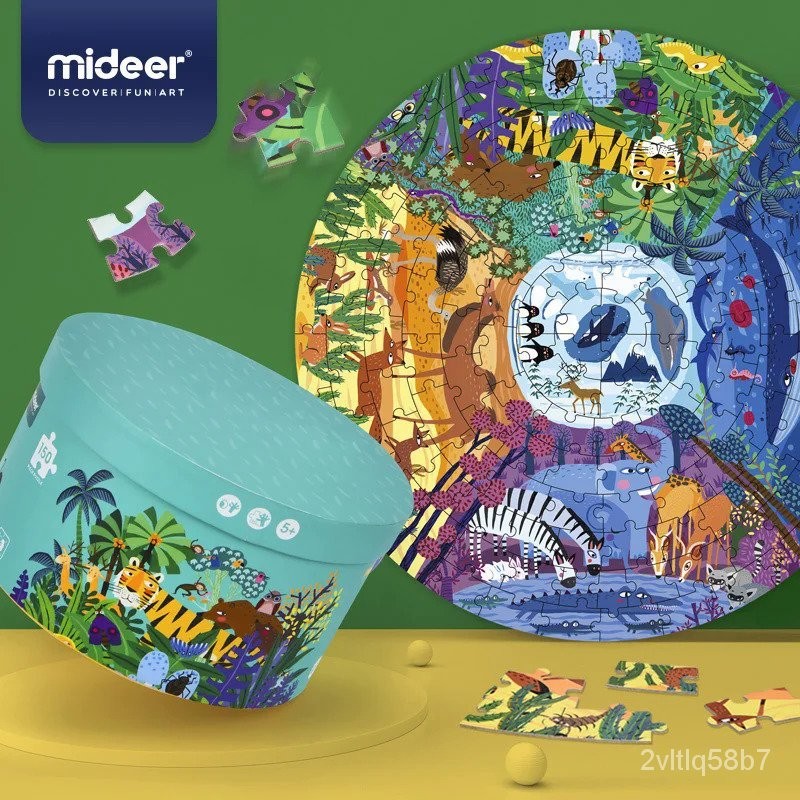 Mideer Children Educational 150 Pieces Animal Around The World Kids ...