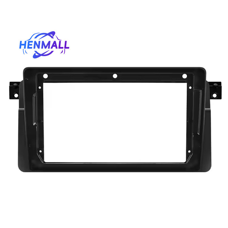 Henmall 2 Din Plastic Fitting Frame Special Kit 9'' For BMW E46 1999 ...