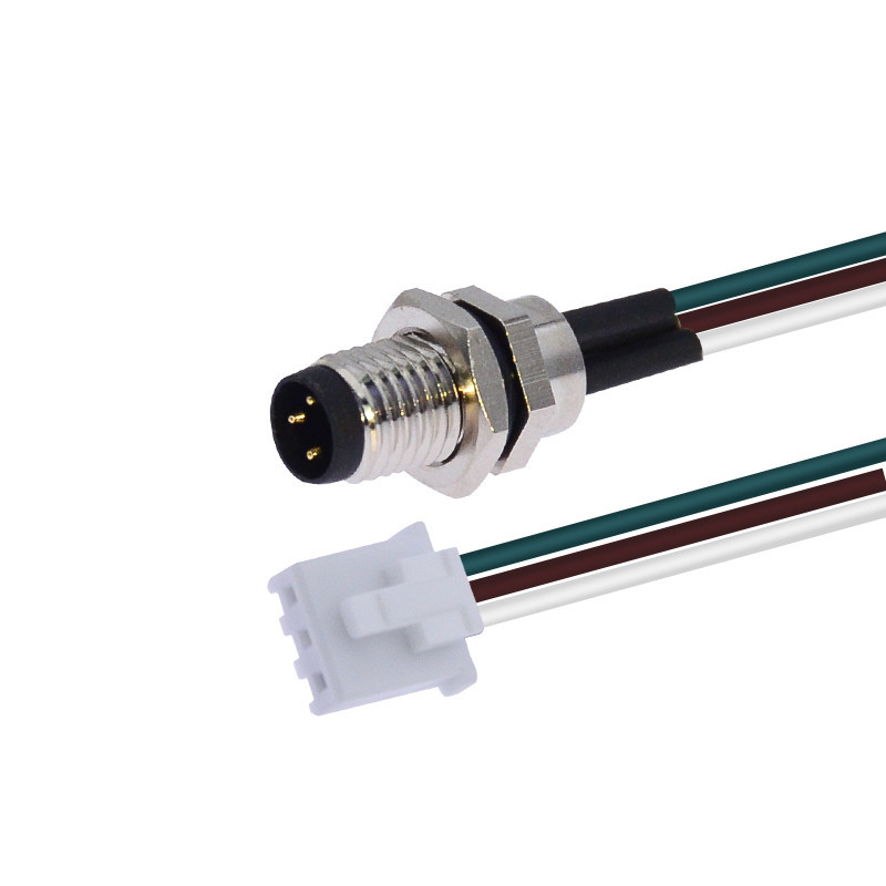 Custom Circular Waterproof M8 IP67 IP68 3pin A-code Panel Mount ...
