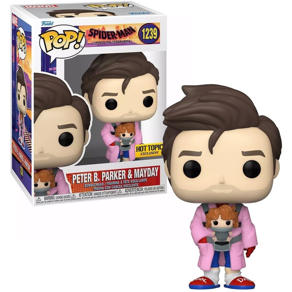 Marvel Spider-Man Into the Spider-Verse Peter Parker and Mayday Figure ...