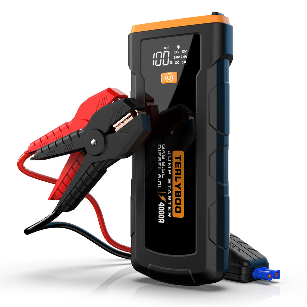 4000A peak car jump starter 12/24 Volt Jumpstart Battery Pack Portable ...