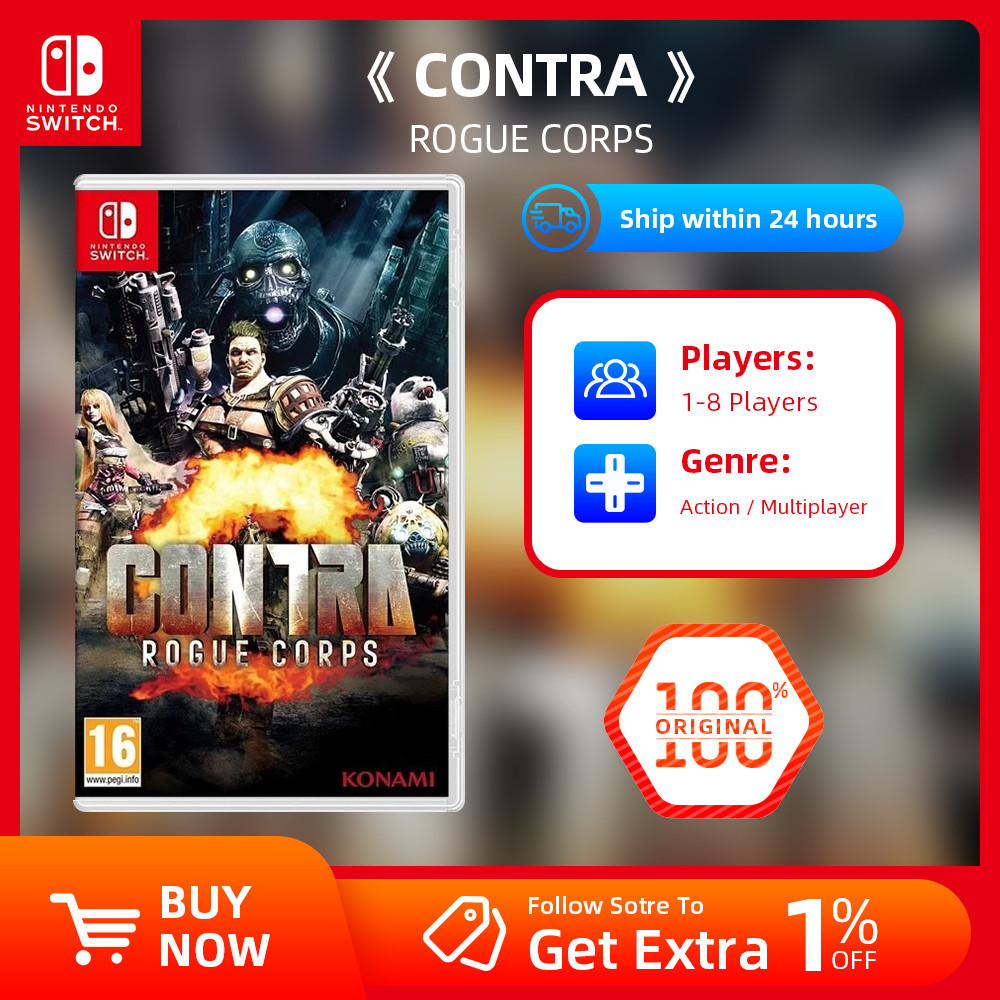 Nintendo Switch Game - CONTRA: ROGUE CORPS - Physical Cartridge Support ...