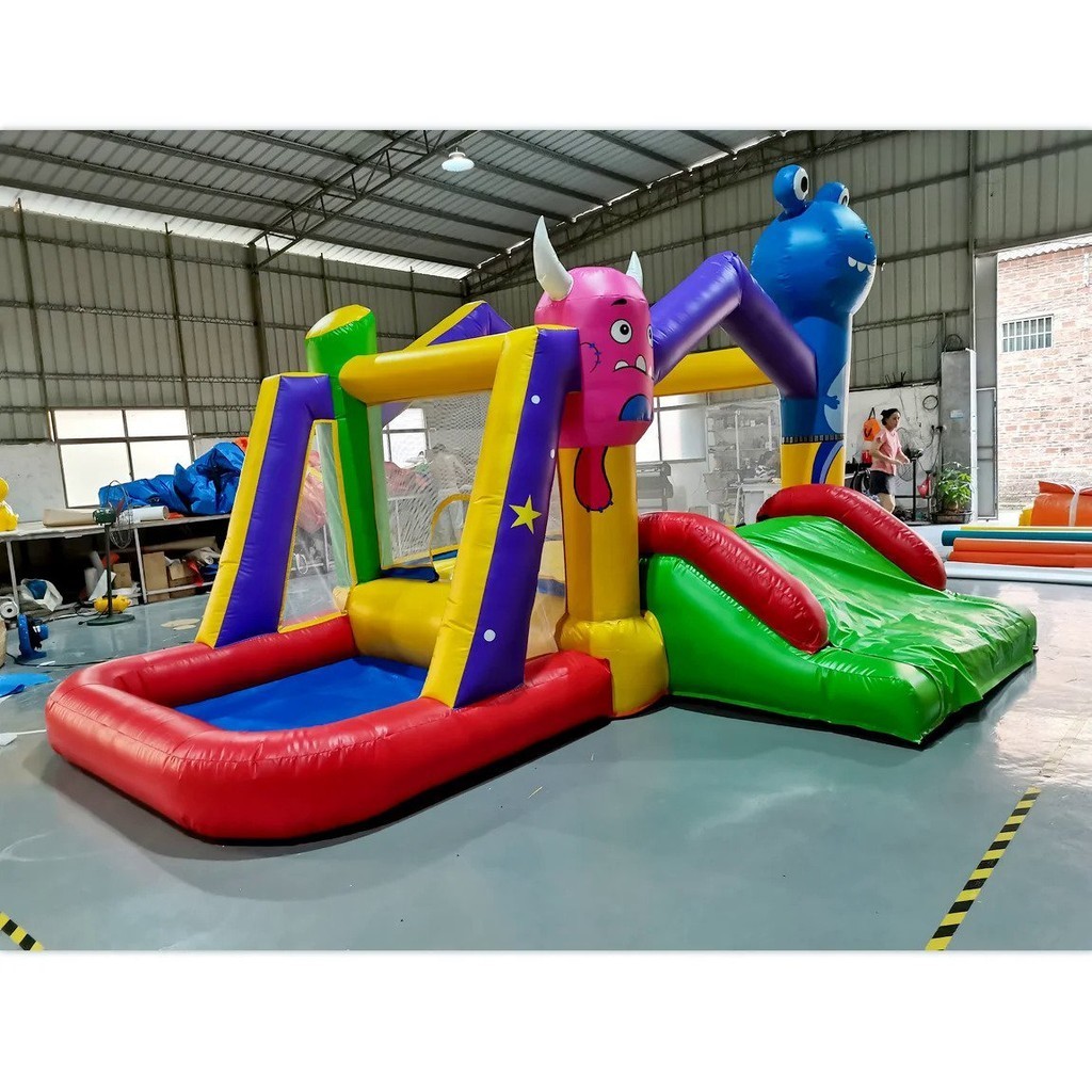 Water bounce house inflatable slide combo commercial bouncy castle ...