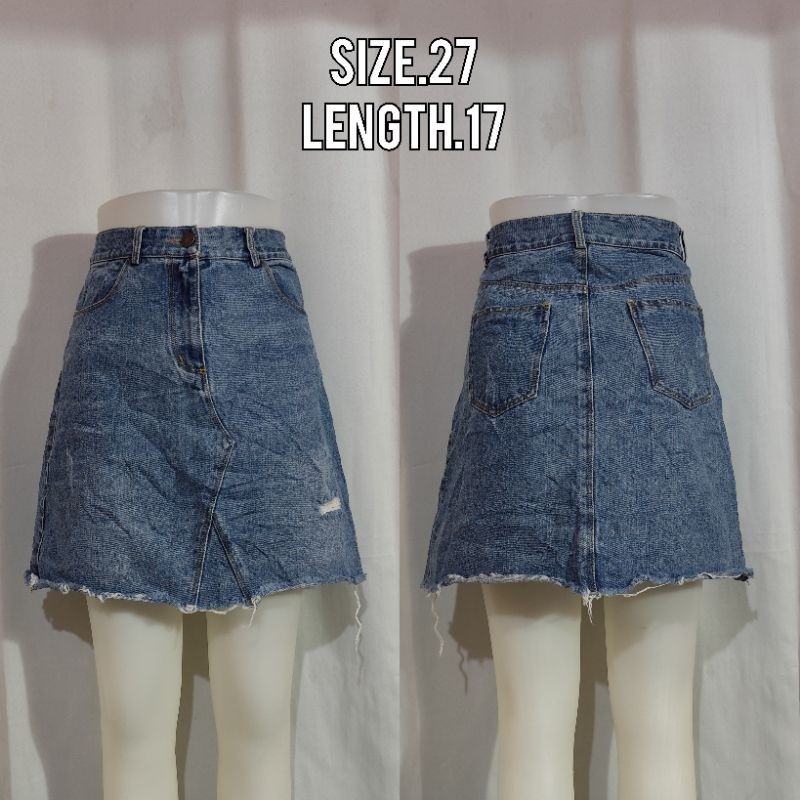 B43 PRELOVED DENIM SKIRT | PALDA 2 | Shopee Philippines