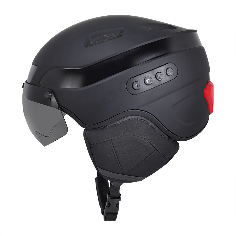 Bluetooth Smart Bike Helmet with Built in Camera USB Rechargeable LED ...