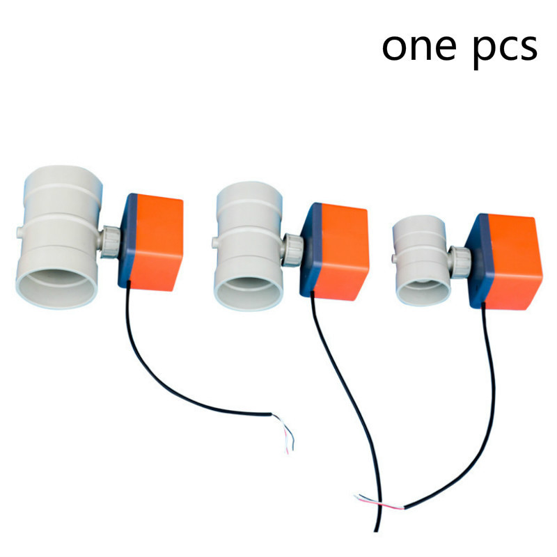 AC220V pvc Electric damper Air volume control valve 50/63/75/90 ...