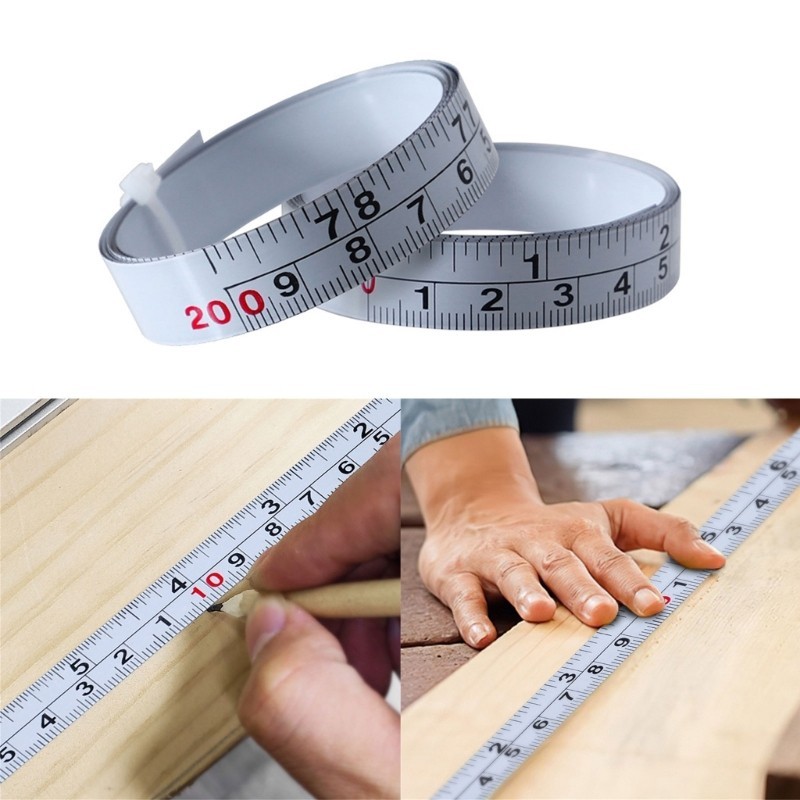 Self-Adhesive Tape Measure Inch Metric Double Scale Miter Saw Track ...