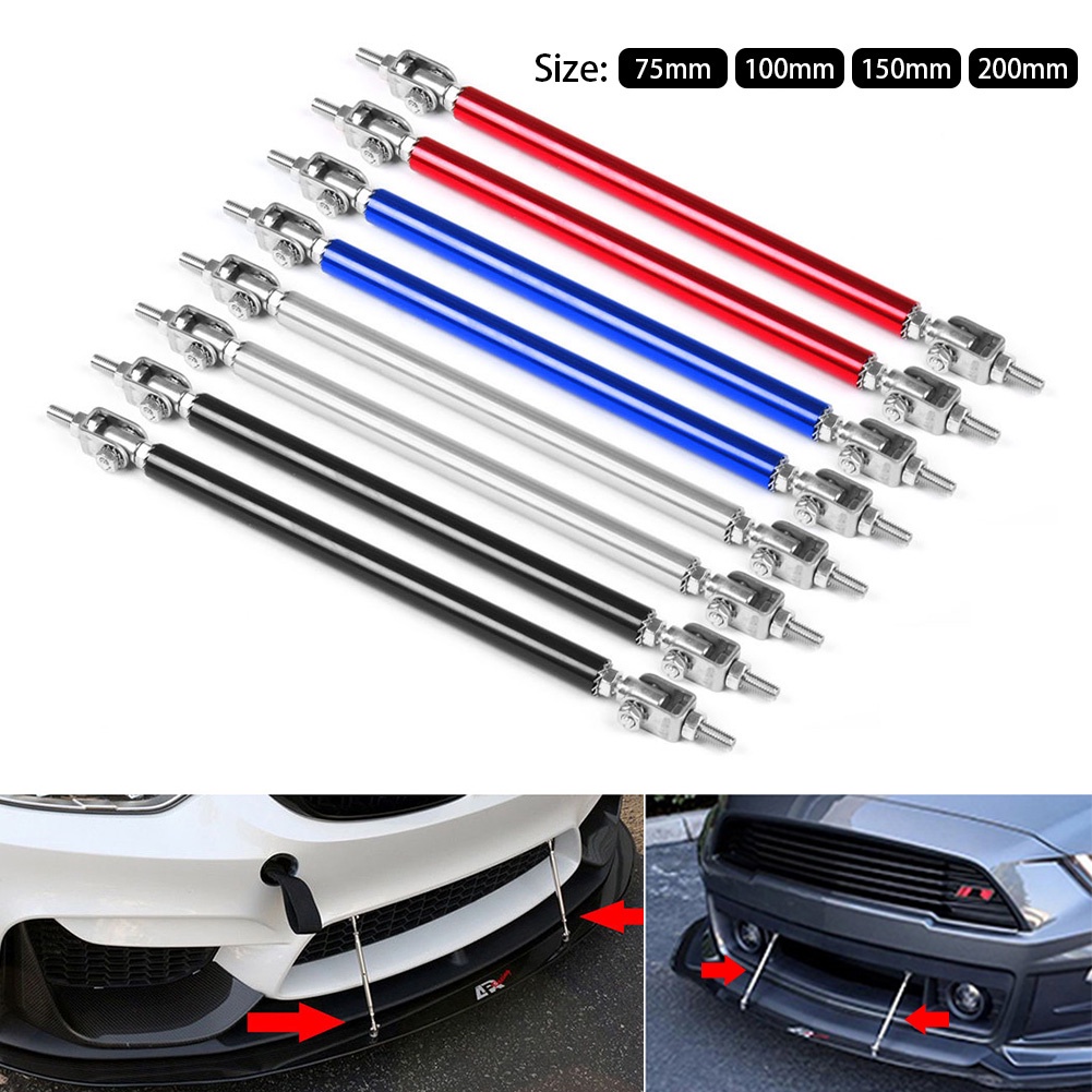 ⓥ2psc Universal Racing Adjustable Front Rear Bumper Lip Splitter ...