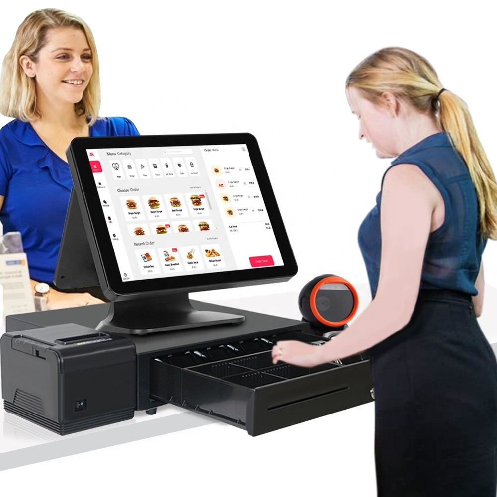 TouchDisplays 15.6 touch pos machine terminal system cash register ...