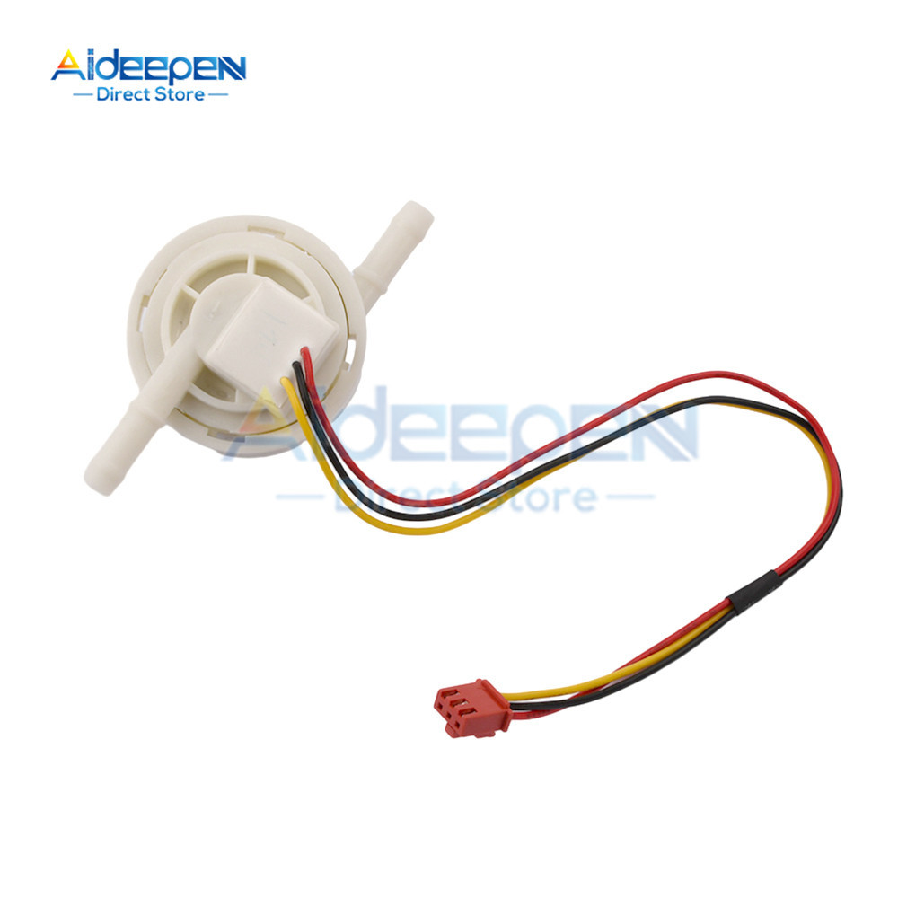 DC 5V Water Flow Sensor Methanol Alcohol Flow Meter Hall Switch NPN ...