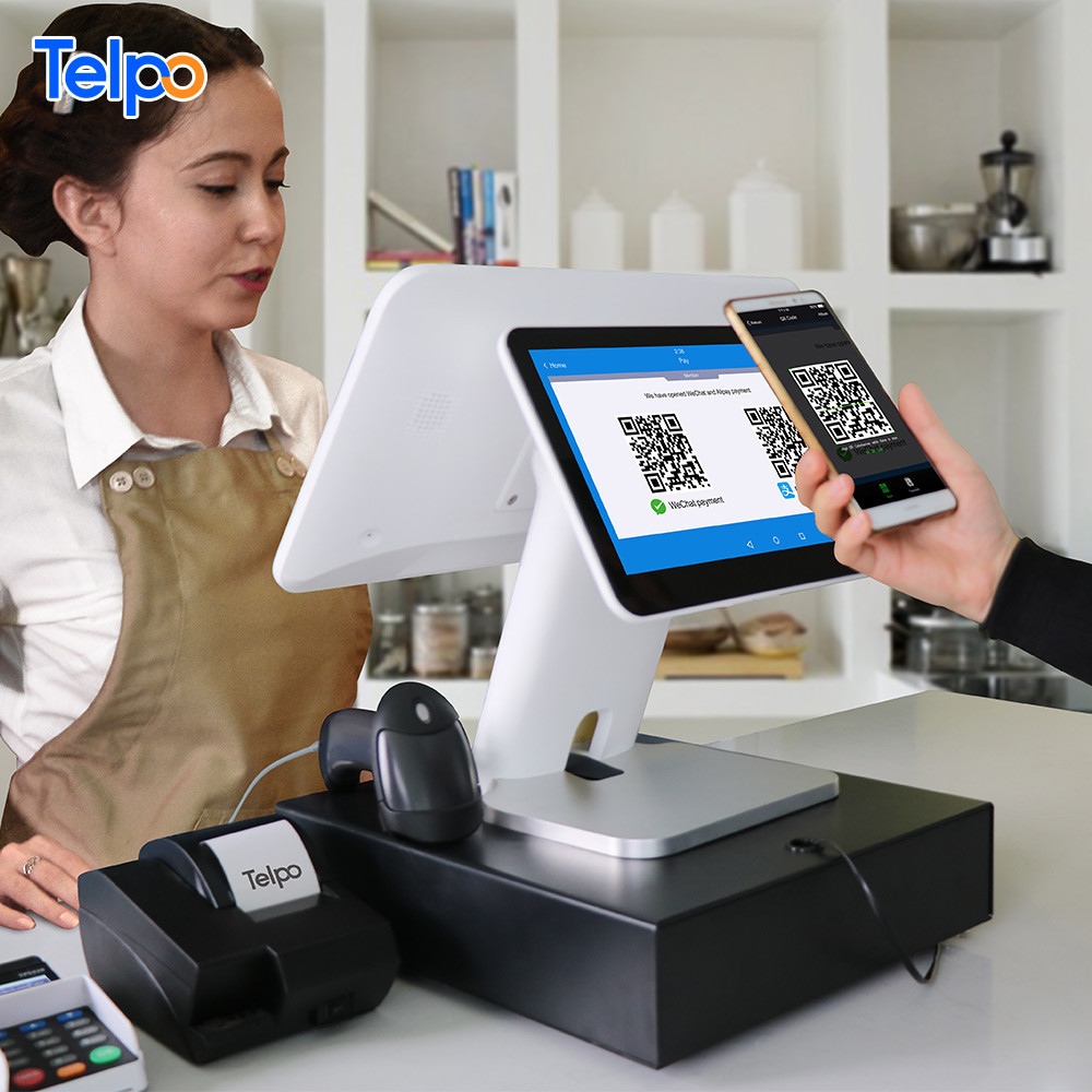 Telpo TPS680 15.6-inch all-in-one set cashier restaurant Android touch ...