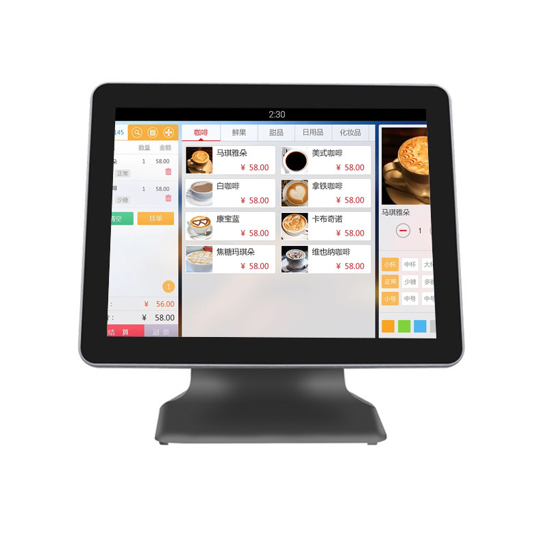 Single Screen POS Machine 15 inch Touch Screen Android POS System ...