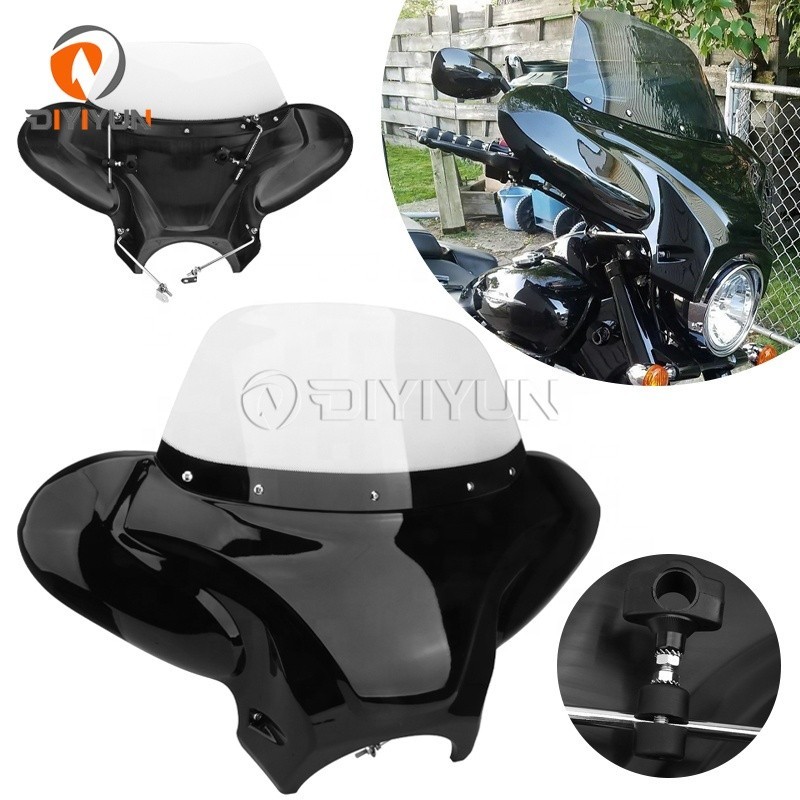 Universal Motorcycle Front Batwing Fairing windshield wind screen for ...