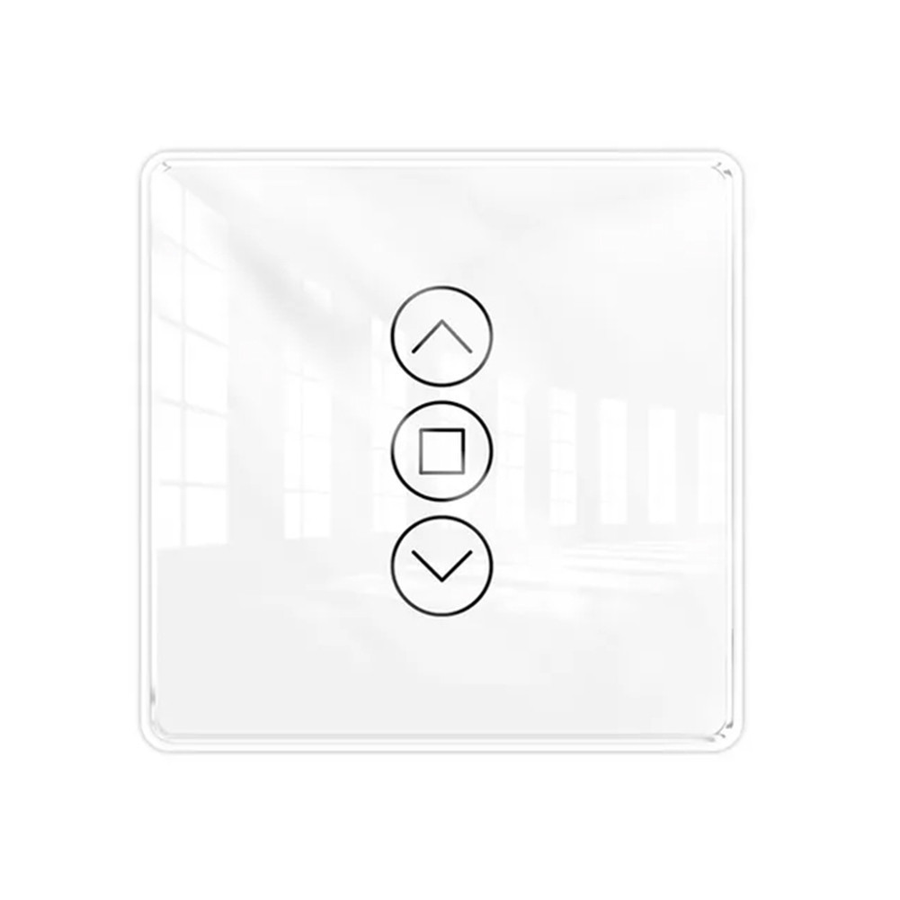 Tuya Smart Life WiFi Curtain Switch Arc Glass Touch Switch For Electric ...