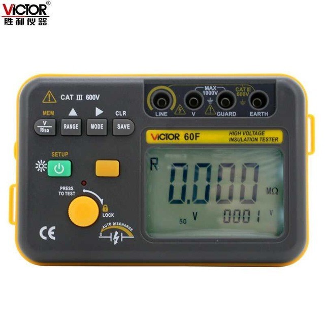 Victory genuine digital insulation resistance tester VC60F digital Mega ...