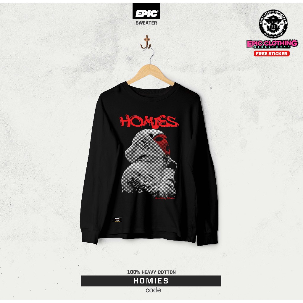 PREMIUM - HOMIES - BOOTLEG - TSHIRT - LONG SLEEVE(100% HYBRID COTTON ...