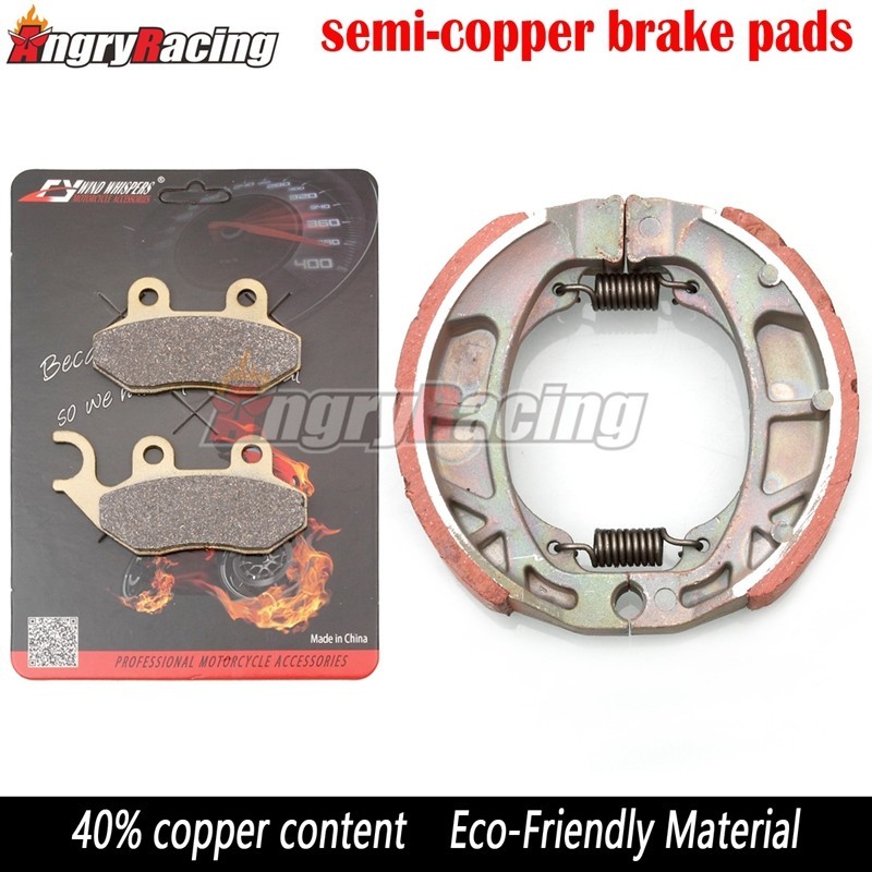 【Front Brake Pads Rear Shoes For SYM Fiddle II III Mask Jet Sport 50 S ...