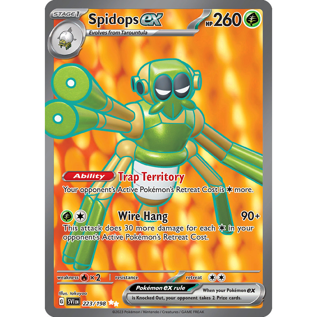 Spidops ex - 223/198 - Full Art Secret Rare - Scarlet & Violet (Base ...