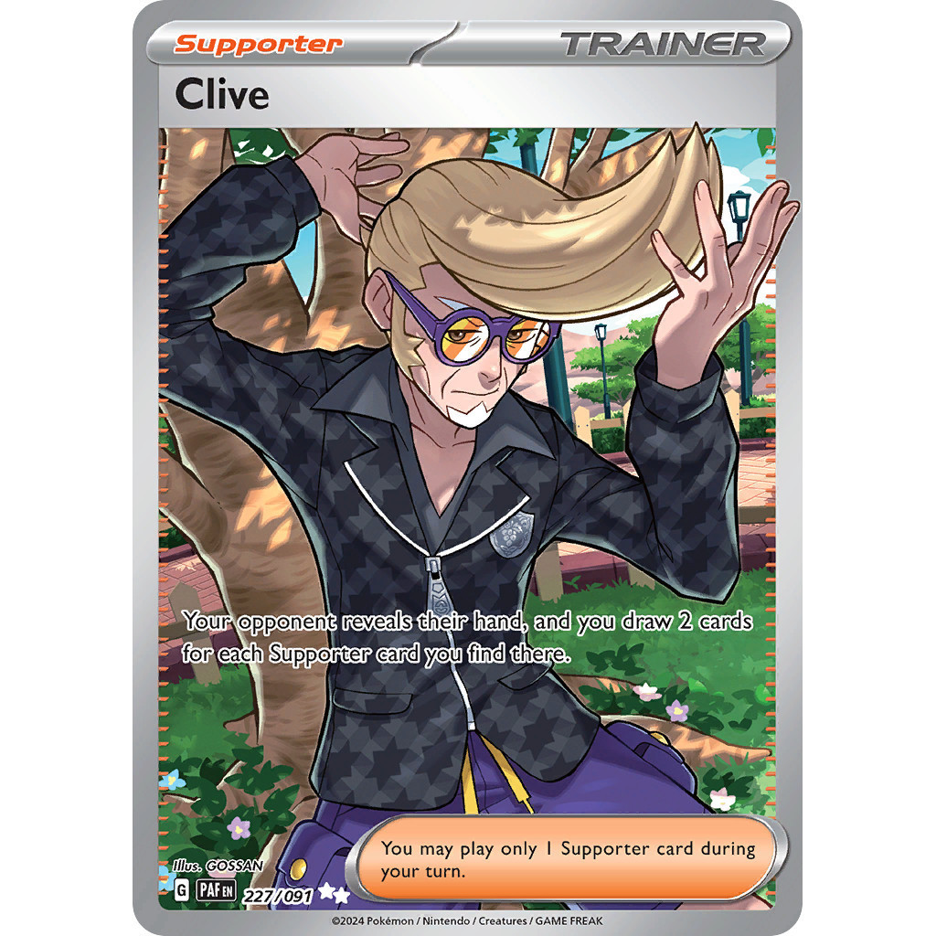 Clive - 227/091 - Illustration Rare - Paldean Fates - Pokémon TCG ...