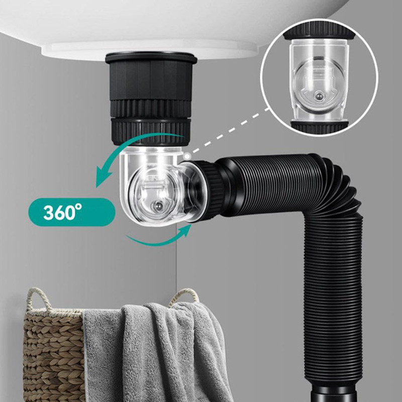 Bathroom Sink Drain Pipe Set Expandable Deodorization Washbasin ...