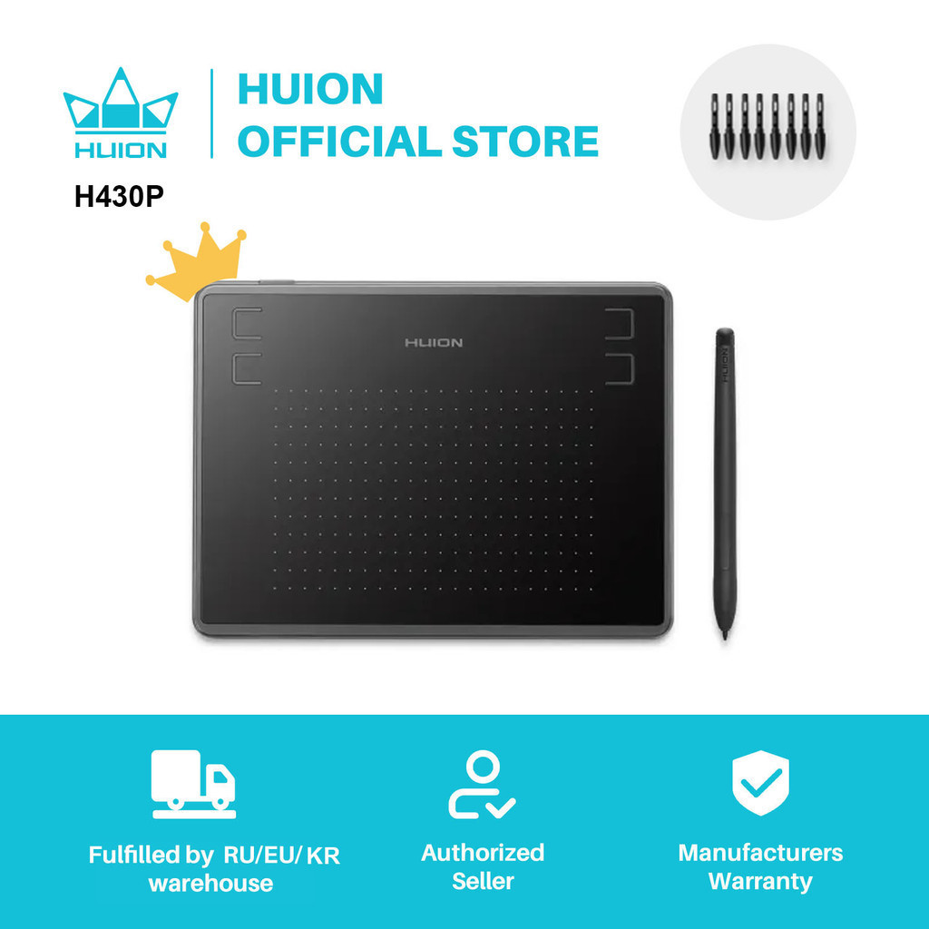 HUION H430P Digital Tablets Micro USB Signature Graphics Drawing Pen ...