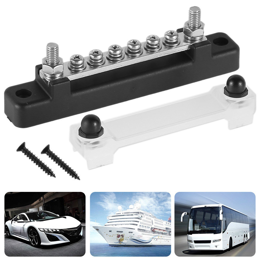 ️6 position Copper Busbar 150A High Current Straight Single Row With ...