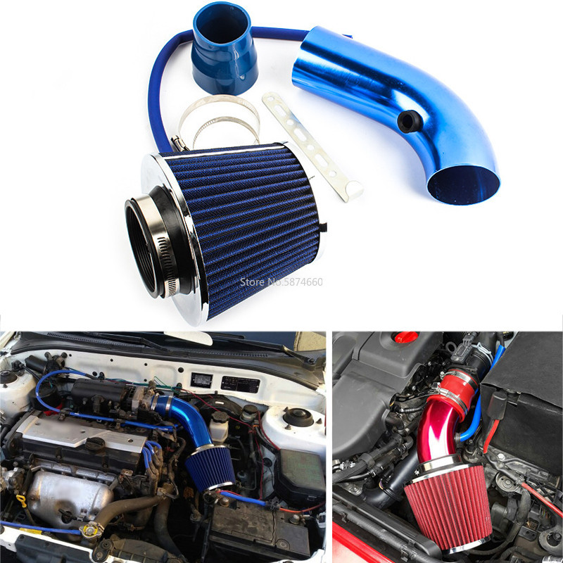 웃Full Set 3\" 76mm Car Cold Air Intake System Turbo Induction Pipe Tube ...
