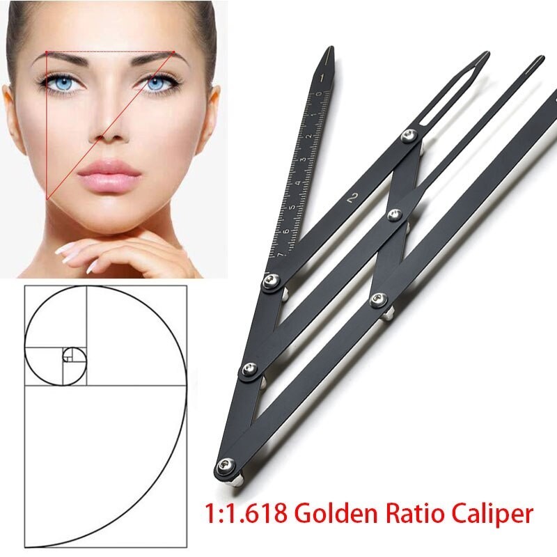 Microblading Tattoo Stainless Steel Golden Ratio 1:1.618 Eyebrow Golden ...